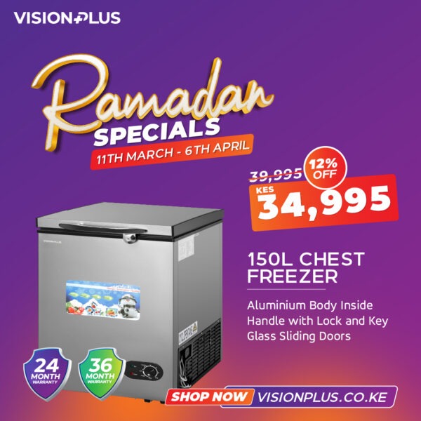 150L Chest Freezer - Vision Plus